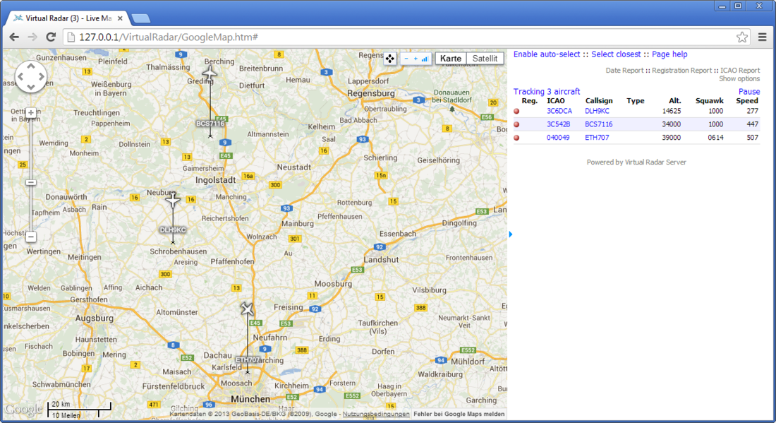 Radarcape Virtual Radar Server Howto
